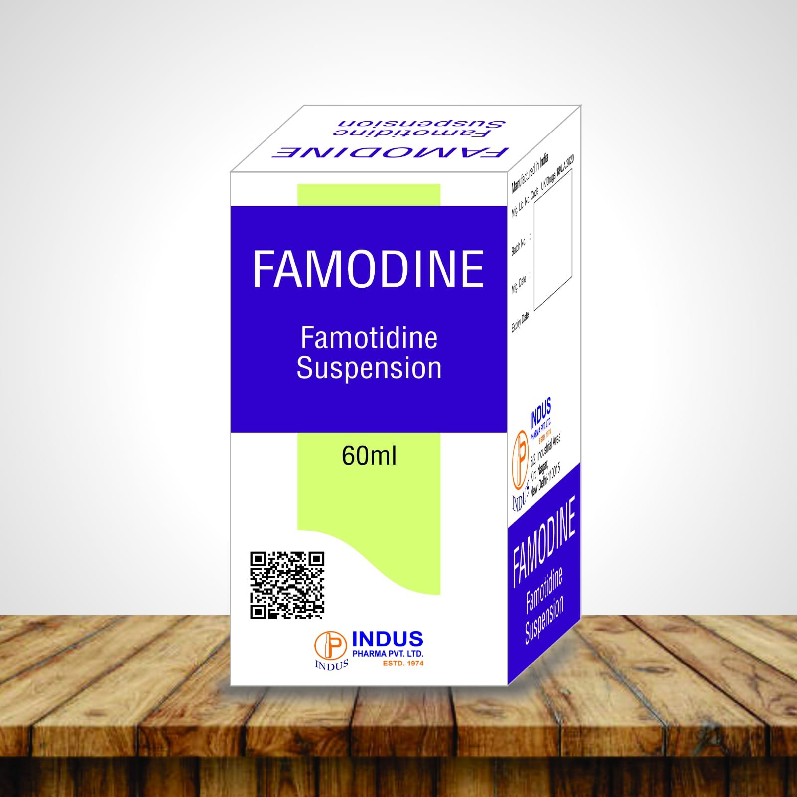 Famotidine suspension | Indus Pharma India - Drugs base